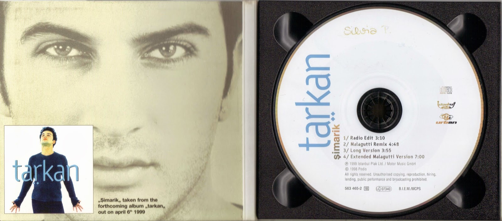 TARKAN CD-PLAK-KASET: Tarkan - Şımarık (1999-CD) (Katalog No:563 463-2/ ...